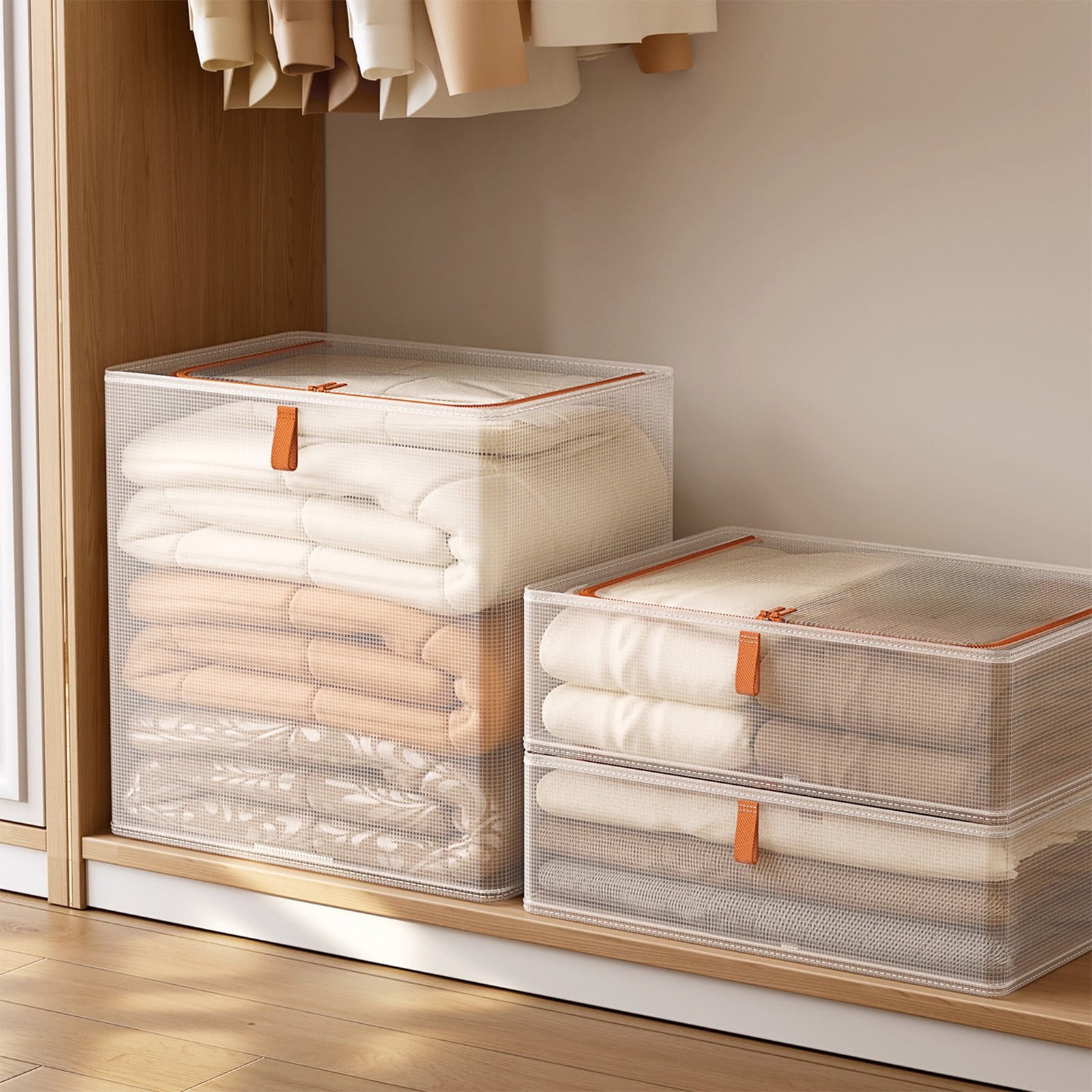 AKLJWH Transparent Storage Bags, Breathable Nylon Organizer with ...