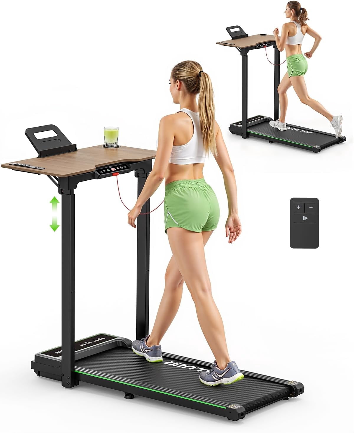 AKLUER 2.5HP Ultra-Thin Walking Pad Treadmill – 45dB Silent, Foldable ...