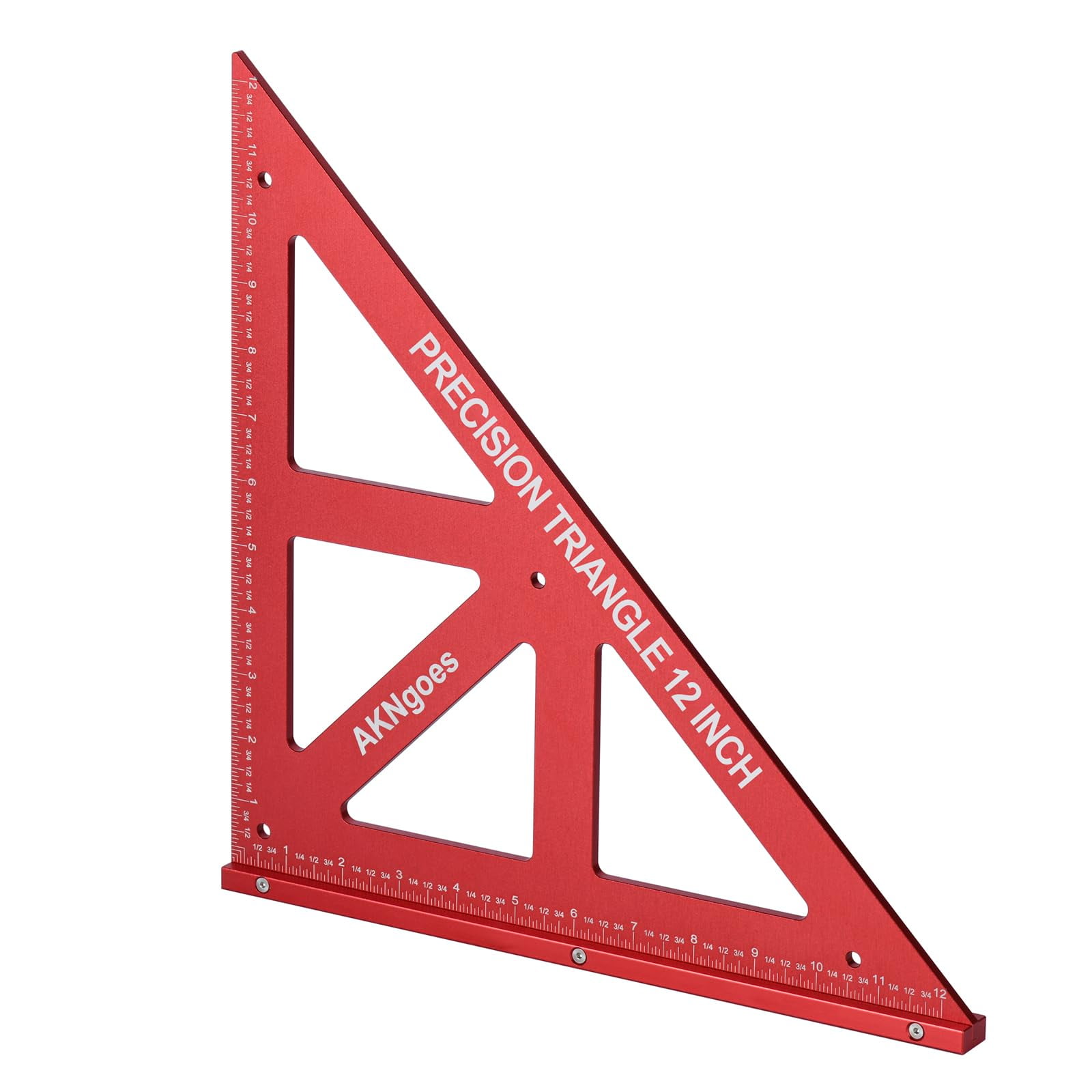 AKNgoes Precision Triangle Square 12inch, Metric & Imperial Scale ...