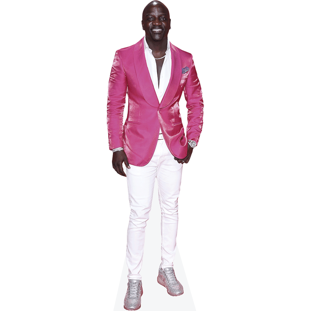 AKON (Pink Jacket) Lifesize Cardboard Cutout Standee - Walmart.com