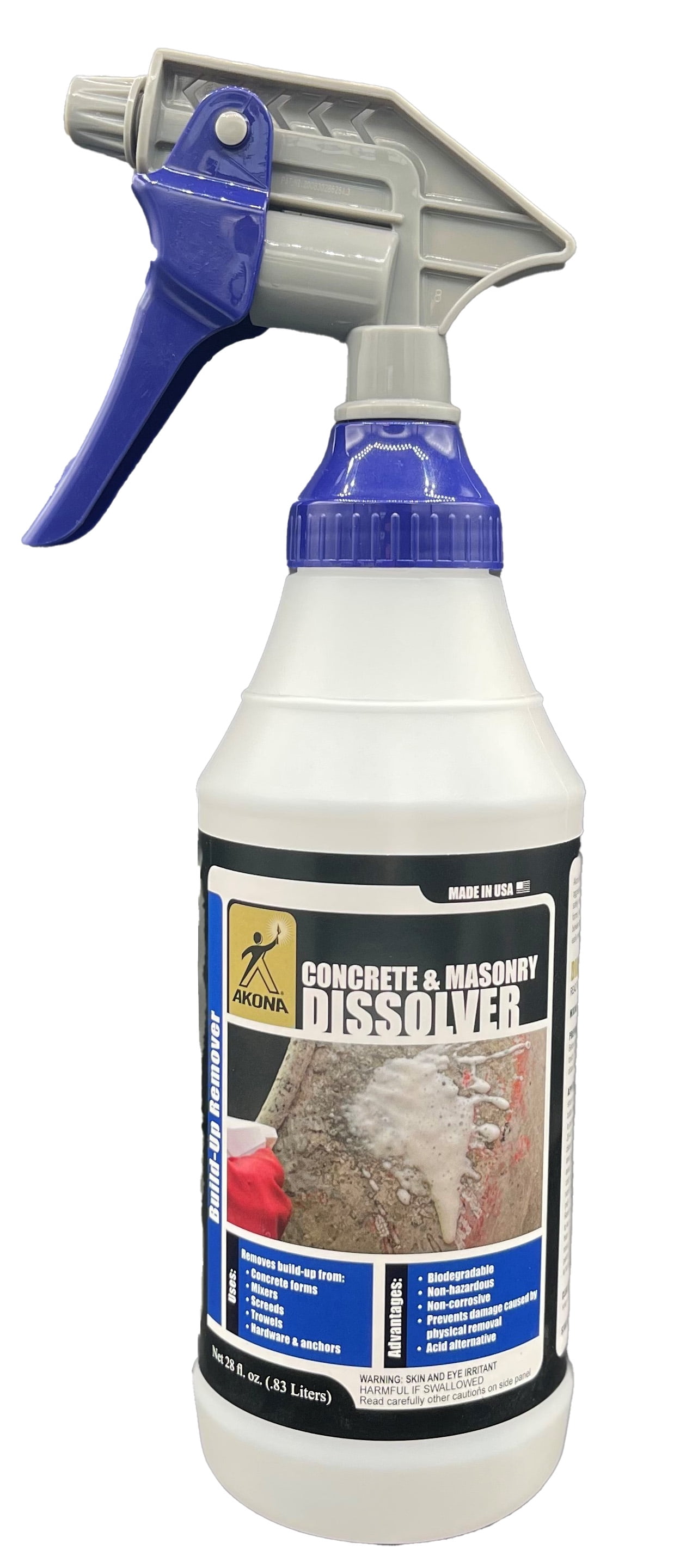 AKONA Concrete & Masonry Dissolver, Softens Material, Amber, 28 Ounce ...