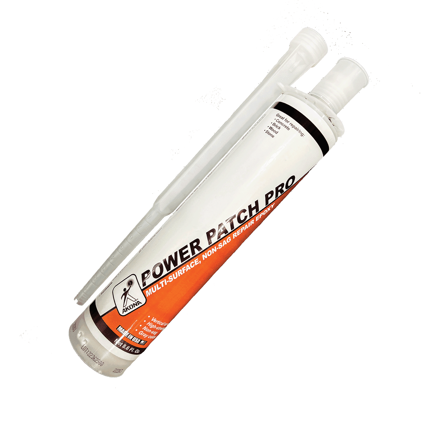 AKONA Power Patch Pro Clear Mixture Epoxy Adhesive, 8.6 Ounce, 1 Piece ...