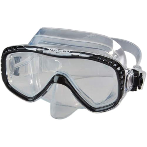 AKONA Tobago Scuba and Snorkeling Dive Mask with Clear Silicone Skirt ...