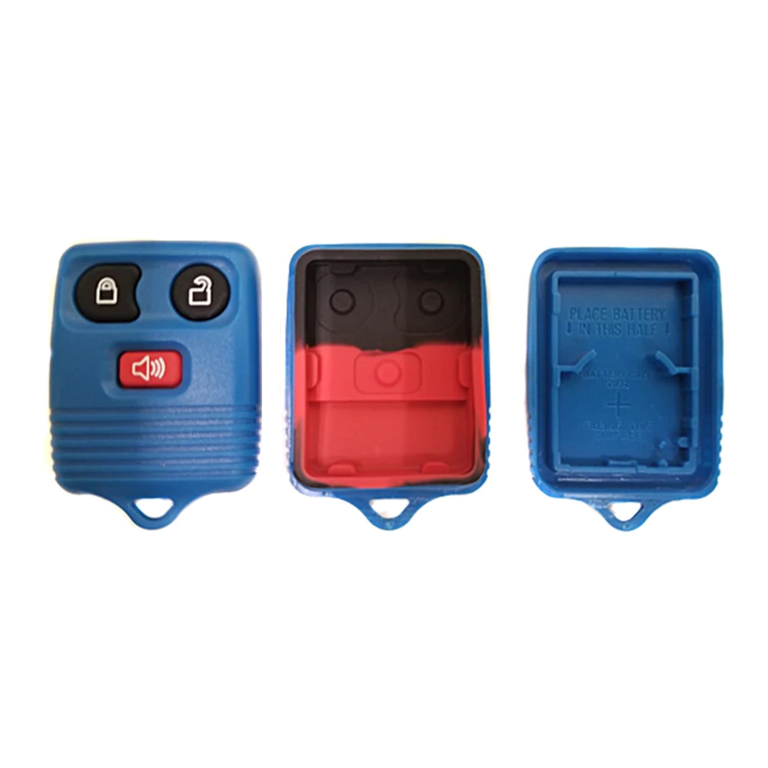 AKS KEYS New Shell Case 3 Button Pad Compatible with Ford Remote Key ...