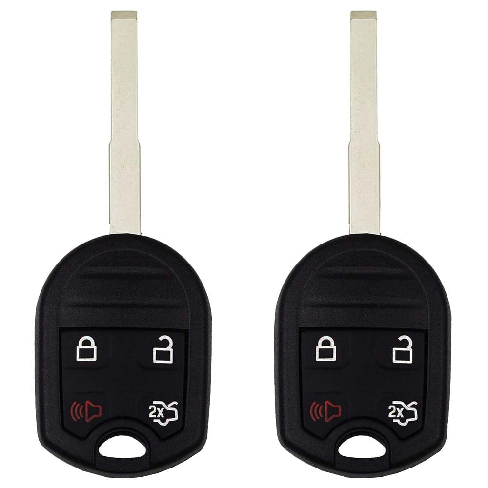 AKS KEYS Replacement for Ford Fiesta Key Fob 4 Buttons That uses FCC ...