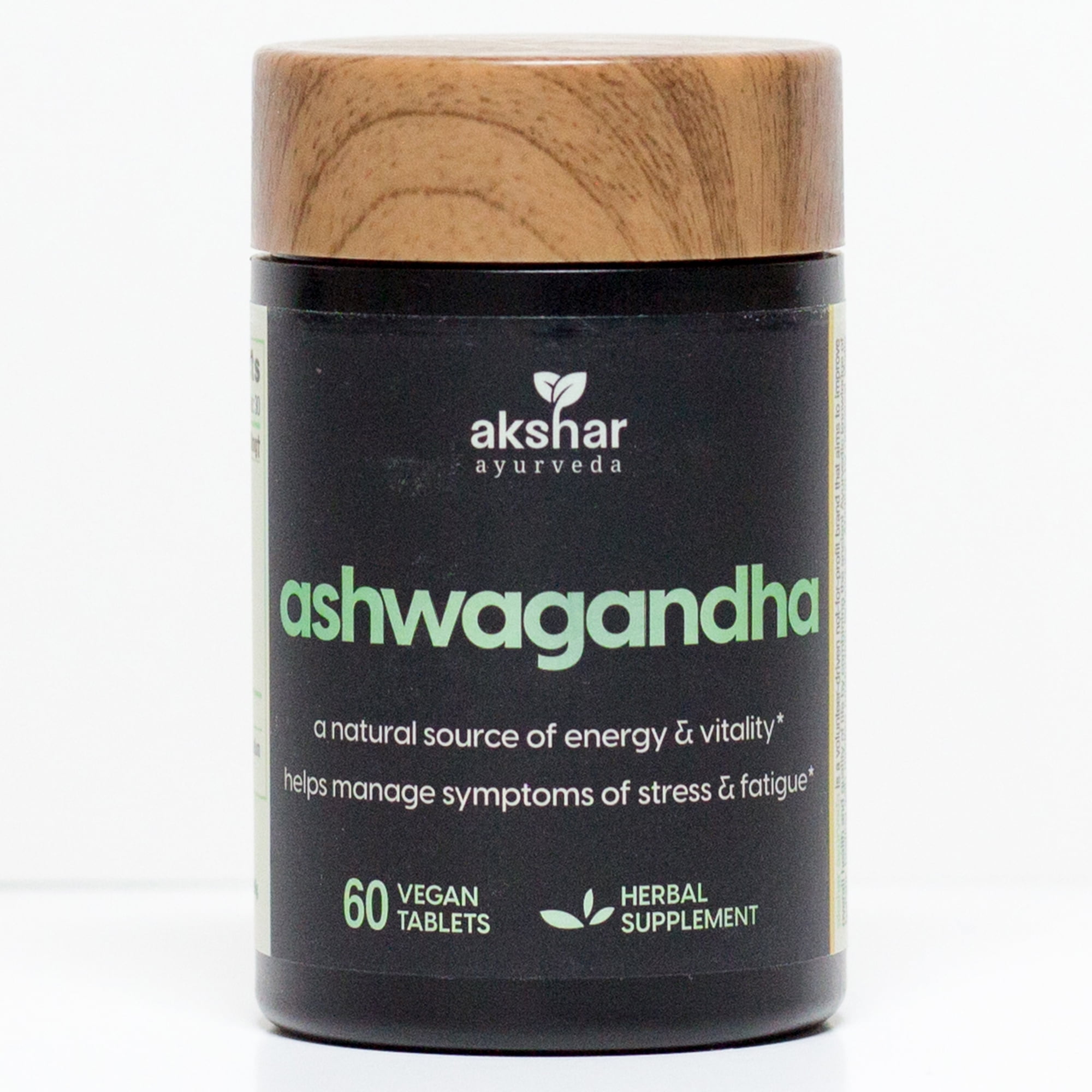 AKSHAR AYURVEDA Ashwagandha Tablets Wellness and Vitality Gluten Free ...