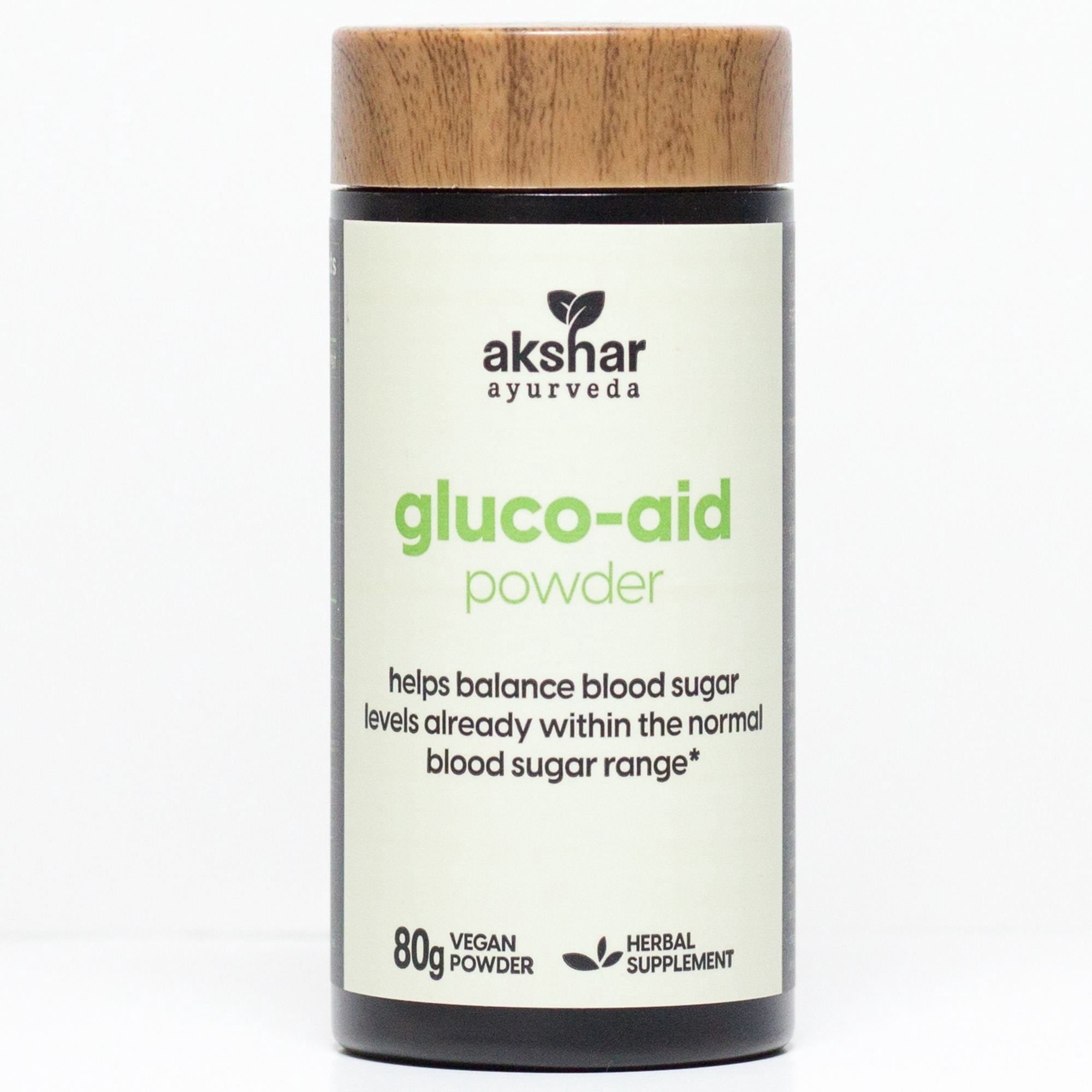 AKSHAR AYURVEDA Gluco Aid Herbal Blend Blood Sugar Support Herbal ...