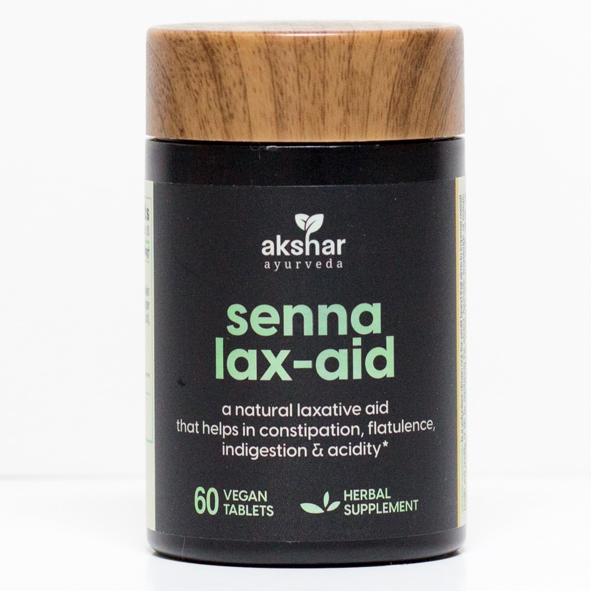 AKSHAR AYURVEDA Senna Leaf Lax Aid Tablets Laxative Stool Softener for ...
