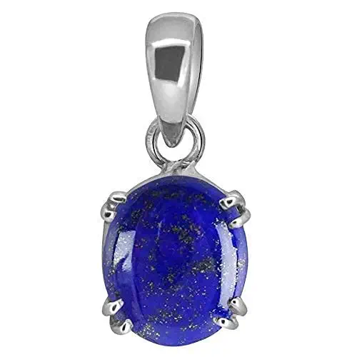 AKSHITA GEMS Lapis Lazuli Lazwart Gemstone Weight 9.25 Ratti 8.00 Carat ...