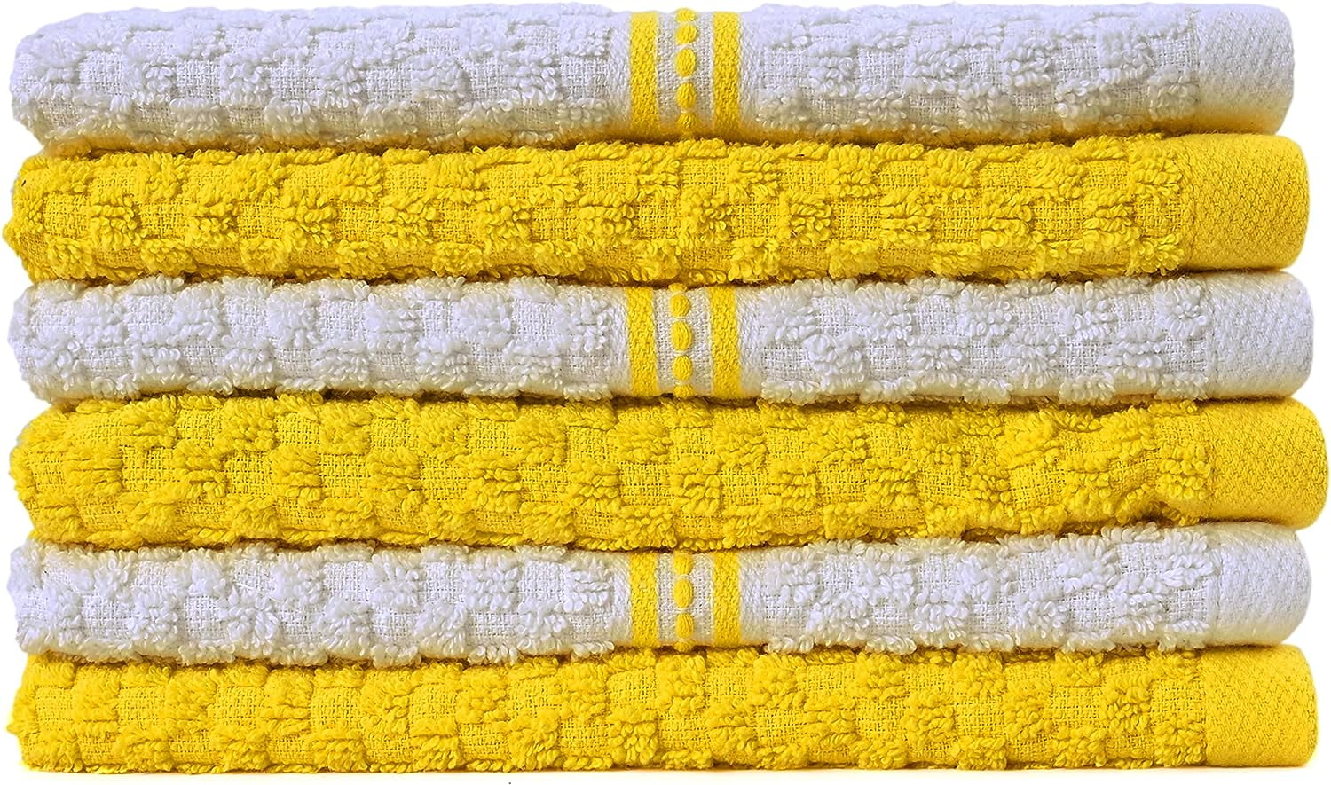 AKTI Cotton Kitchen Towels (Pack of 6) 15 x 25, Dish Towels for Kitchen ...