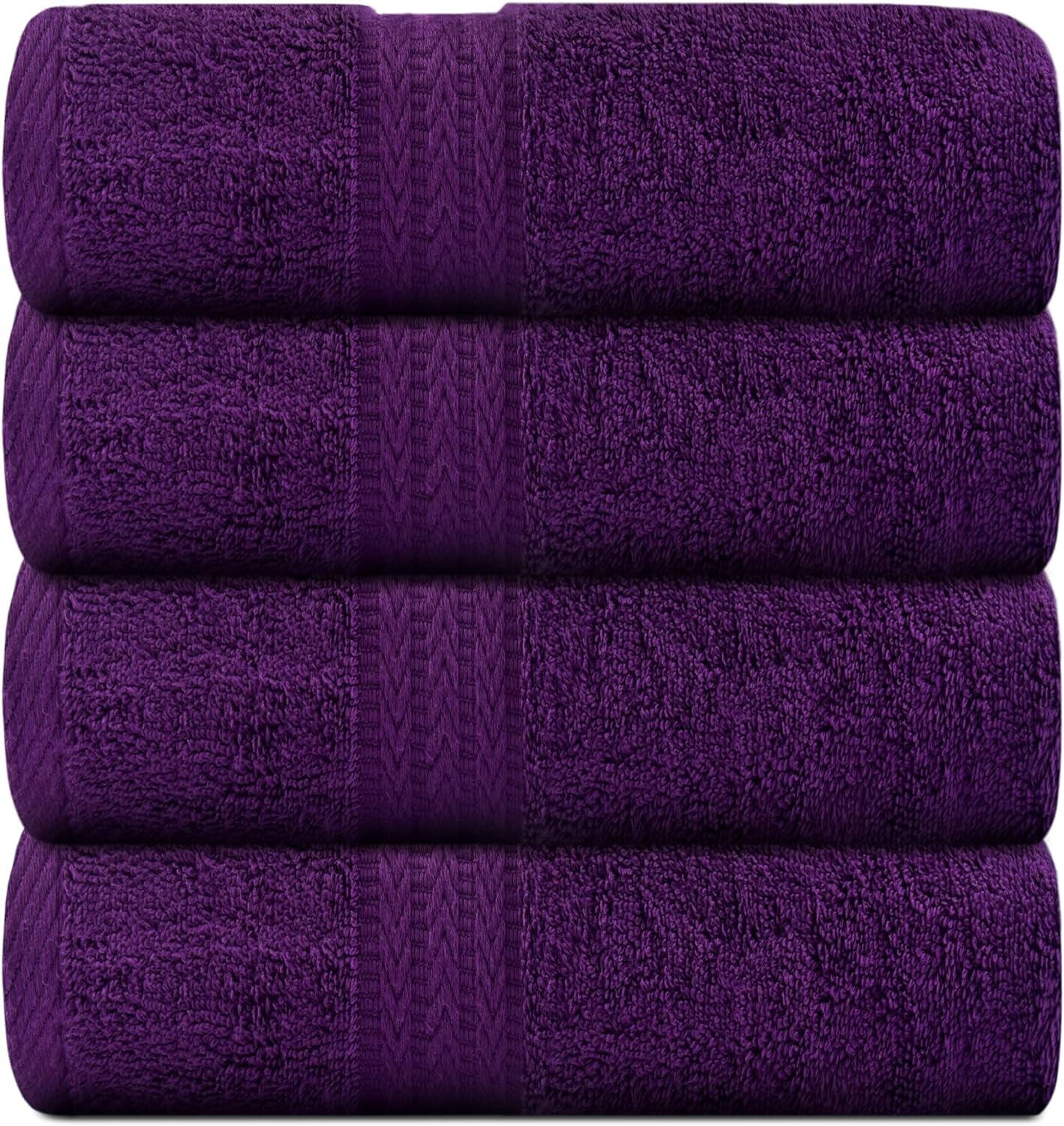 Akti Premium 580 Gsm Bath Towels Set Of 4 Cotton Shower Towels For Bathroom 27x54 Inches For