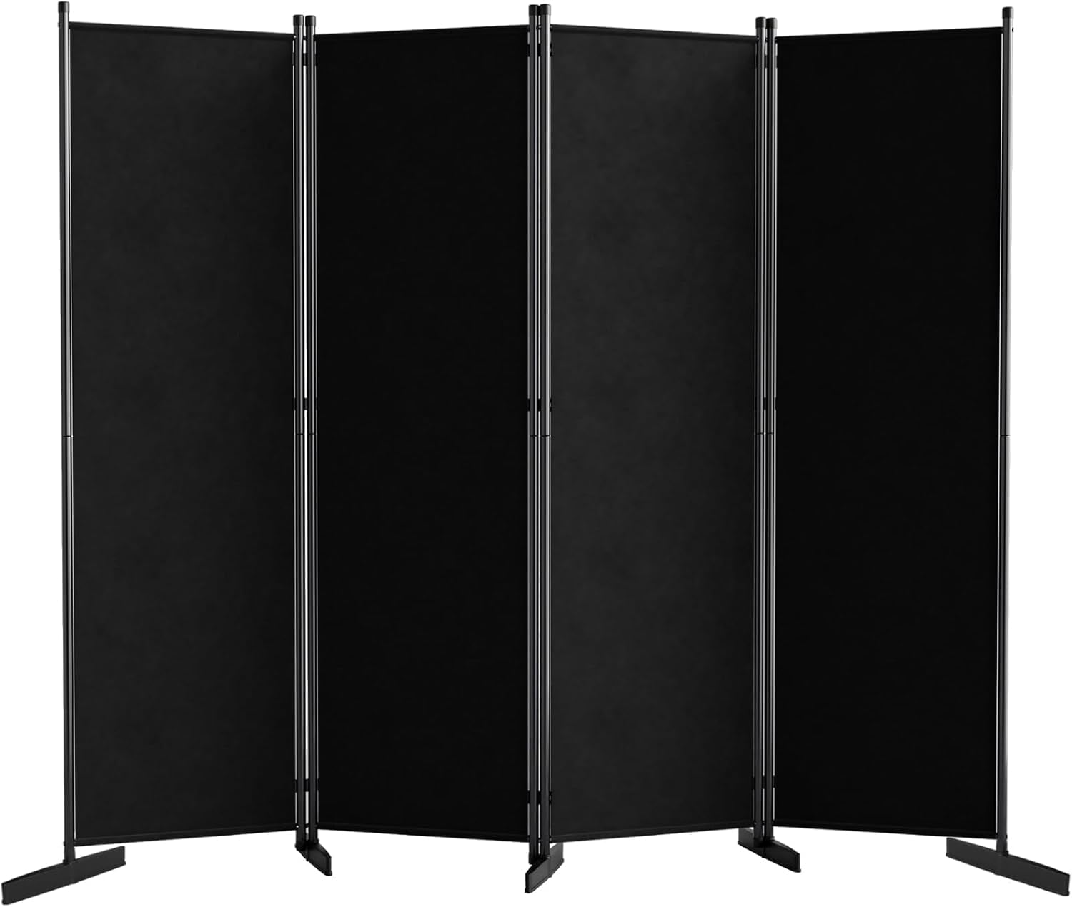 Room Divider 4 Panel, 80" W Portable Wall Divider for Room Separation ...