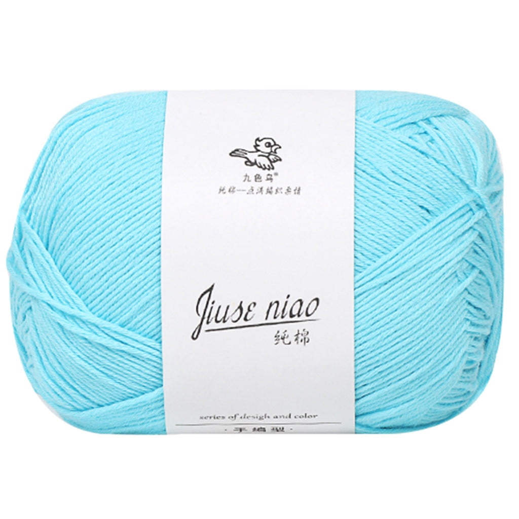 AKUMRi Cotton Thread Baby Wool Hand Knitting in Thick Wool Diy Scarf ...