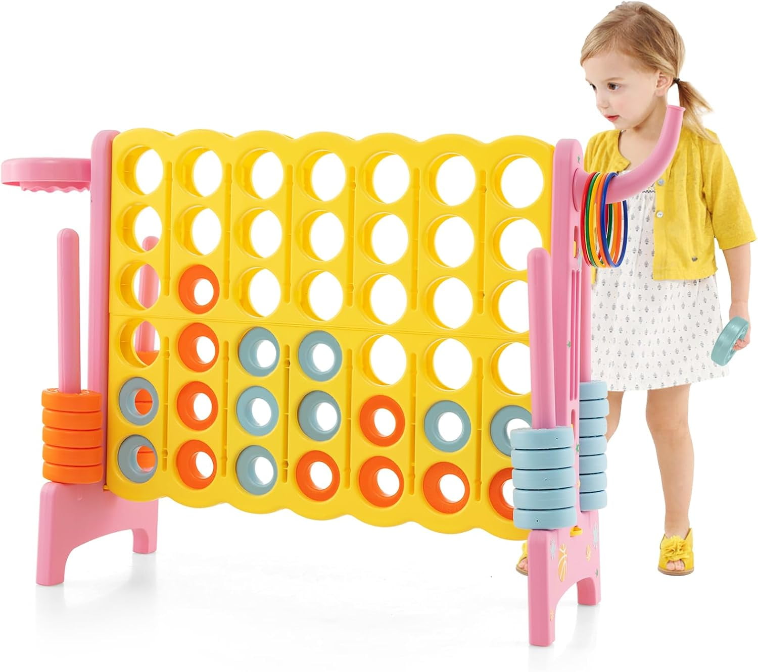 AKUSTIK Giant Connect Game Outdoor, 4 in a Row Jumbo 4 to Score for ...