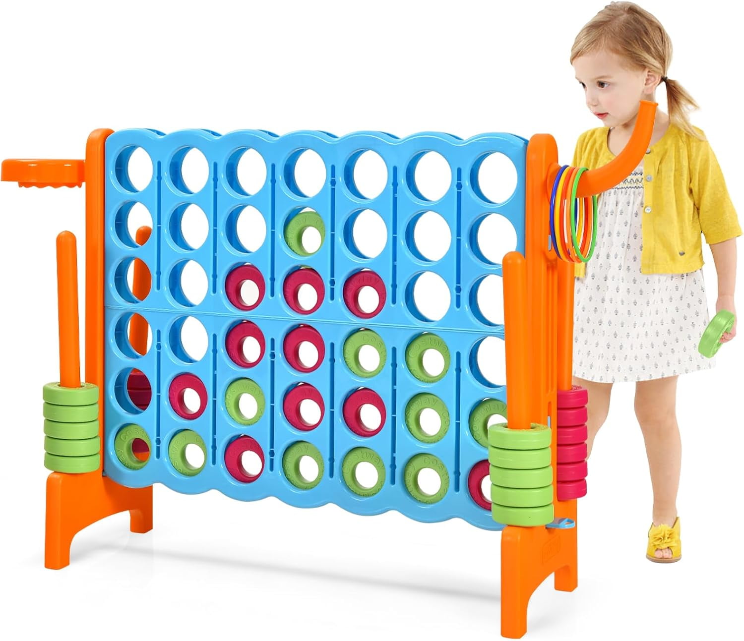 AKUSTIK Giant Connect Game Outdoor, 4 in a Row Jumbo 4 to Score for ...