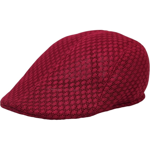 AKcxy Breathable Mesh Summer Hat Newsboy Ivy Cap Cabbie Flat Cap ...