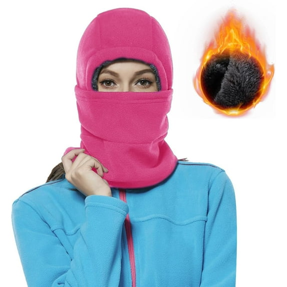 AKcxy Ski Mask for Women Men, Sherpa Hood Ski Mask, Winter Balaclava ...