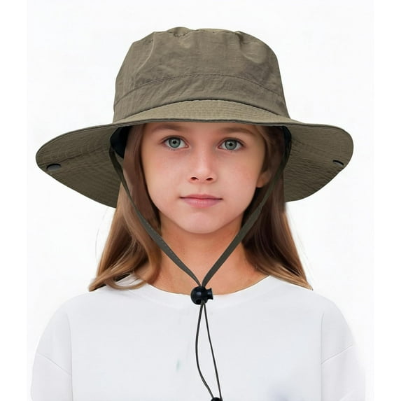 AKcxy Waterproof Quick Dry Kids Fishing Safari Hat Boys Sun Hat Girls ...