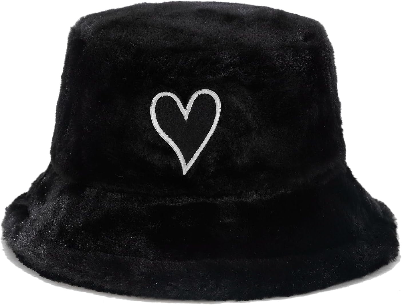 AKcxy Winter Faux Fur Bucket Hat,Fuzzy Warm Hat for Women Men, Fluffy ...