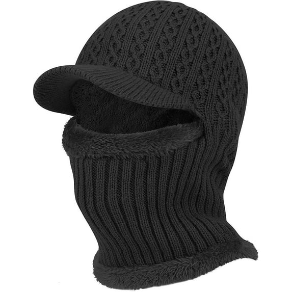 AKcxy Winter Knitted Balaclava Beanie Hat Warm Cycling Ski Mask, Women ...