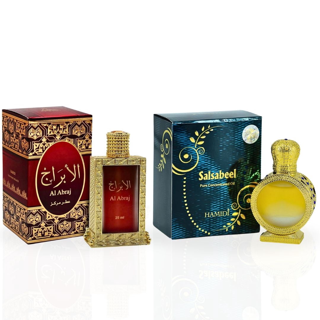 AL ABRAJ & SALSABEEL Perfume Oils CPO 25ML (0.8 OZ) By Hamidi ...