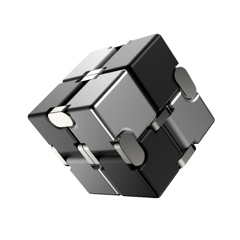 AL Alloy Metal Fidget Infinity Cube Gadgets Toys for Adults, Magic Cube ...