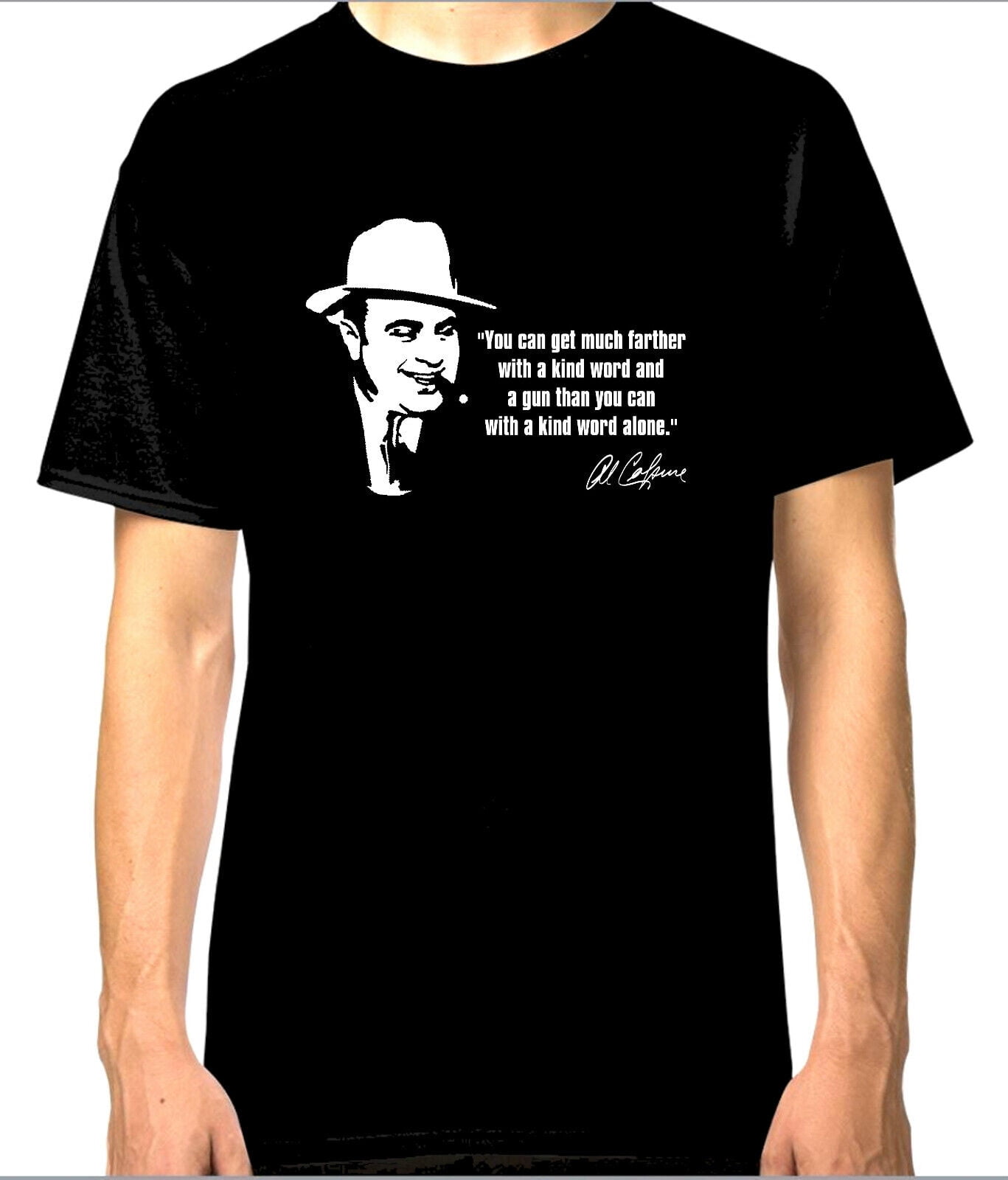 AL CAPONE QUOTE - Mafia, Mobster T-shirt *100% cotton* High Quality ...