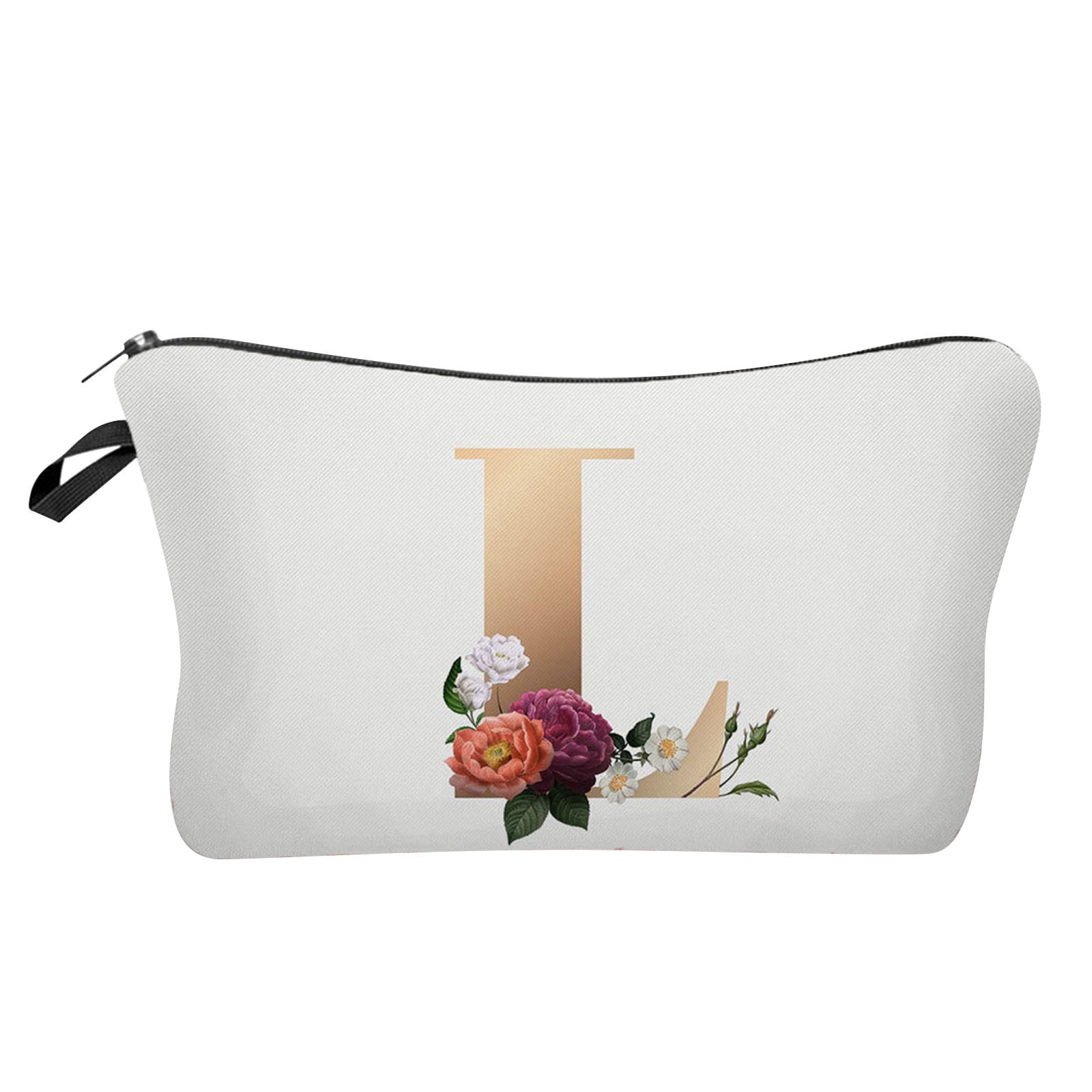 Ashosteey Glitter Initial Letter Makeup Bag,Birthday Gift Ideas,Makeup ...