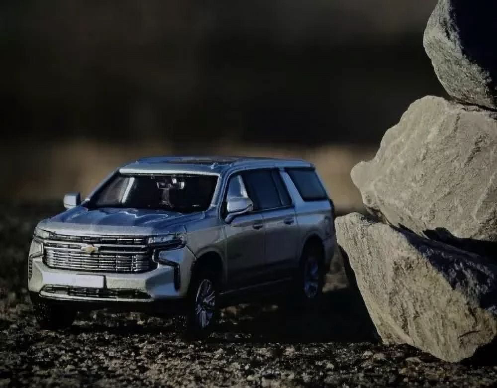 AL Masdi 1:64 Silver Suburban Full Size SUV Sports Model Diecast ...