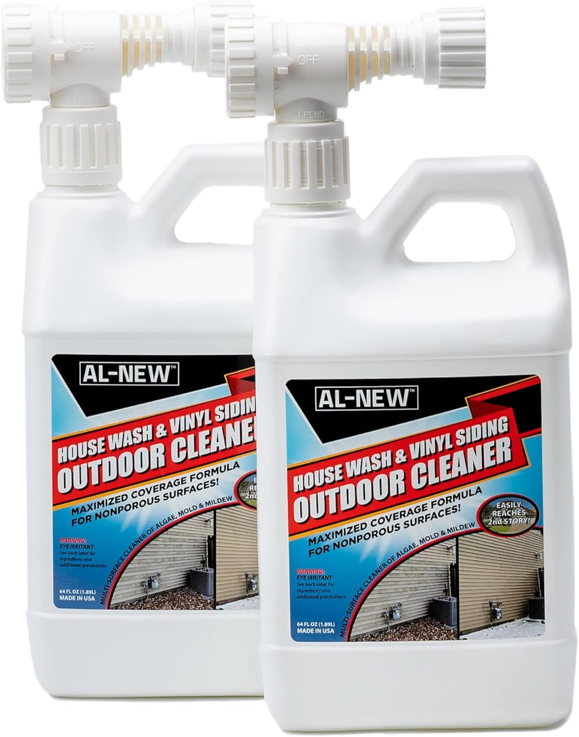AL-NEW Outdoor Cleaner | House Wash & Vinyl Siding 64oz Hose End ...