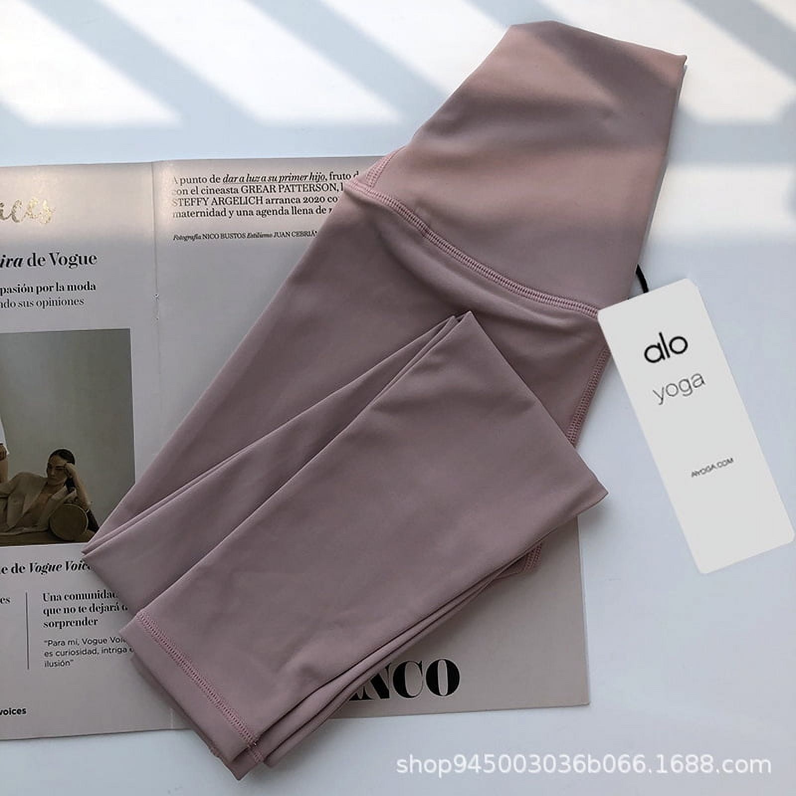 AL - O Soft Workout Pants: High - Waisted, Double - Sided Nylon for a ...