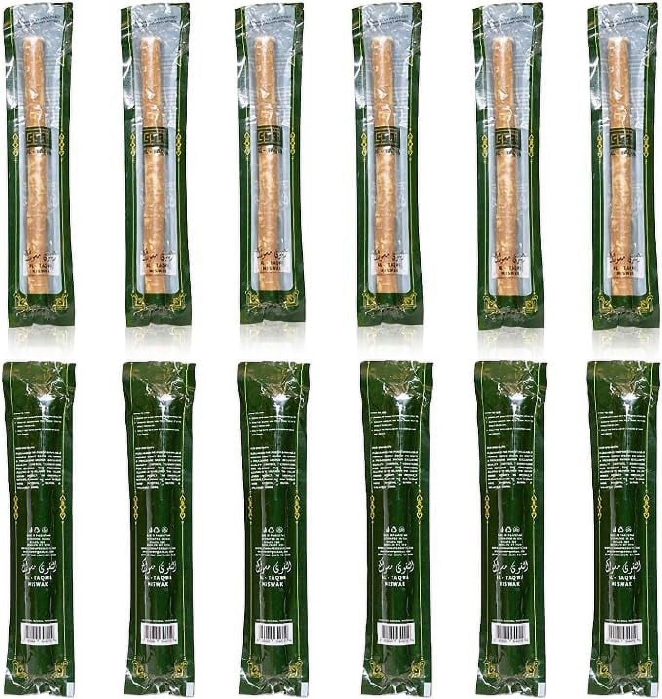 AL-TAQWA Miswak Stick |Miswak Toothbrush, Pack of 12, Natural ...