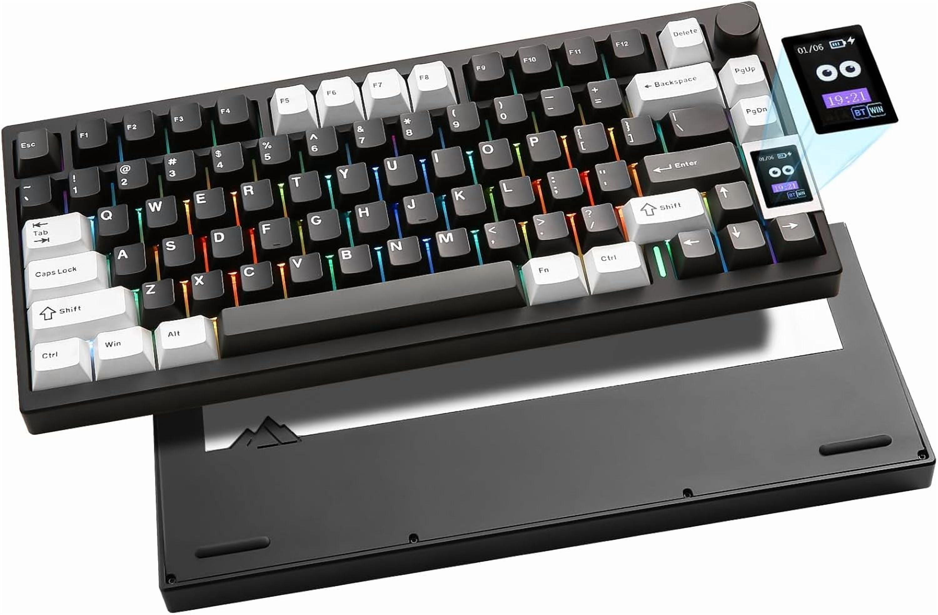 AL80 Mechanical Keyboard,Full CNC, LCD Display,Hot Swappable Gasket ...