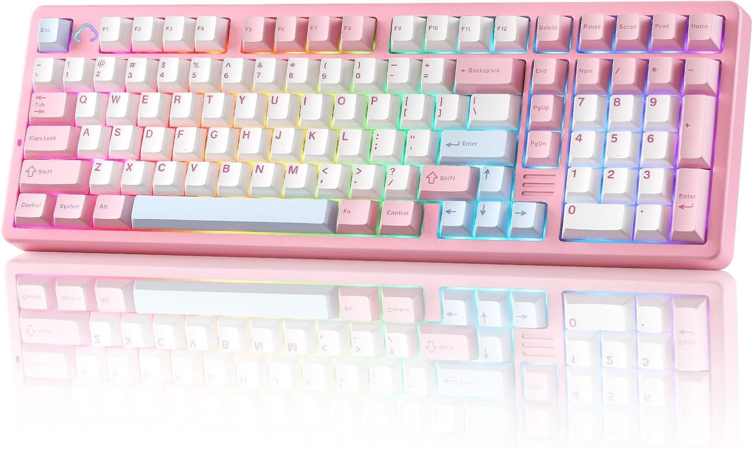 AL98 QMK/VIA Mechanical Gaming Keyboard,Full ,BT/2.4G/USB-C, Pre-Lubed ...