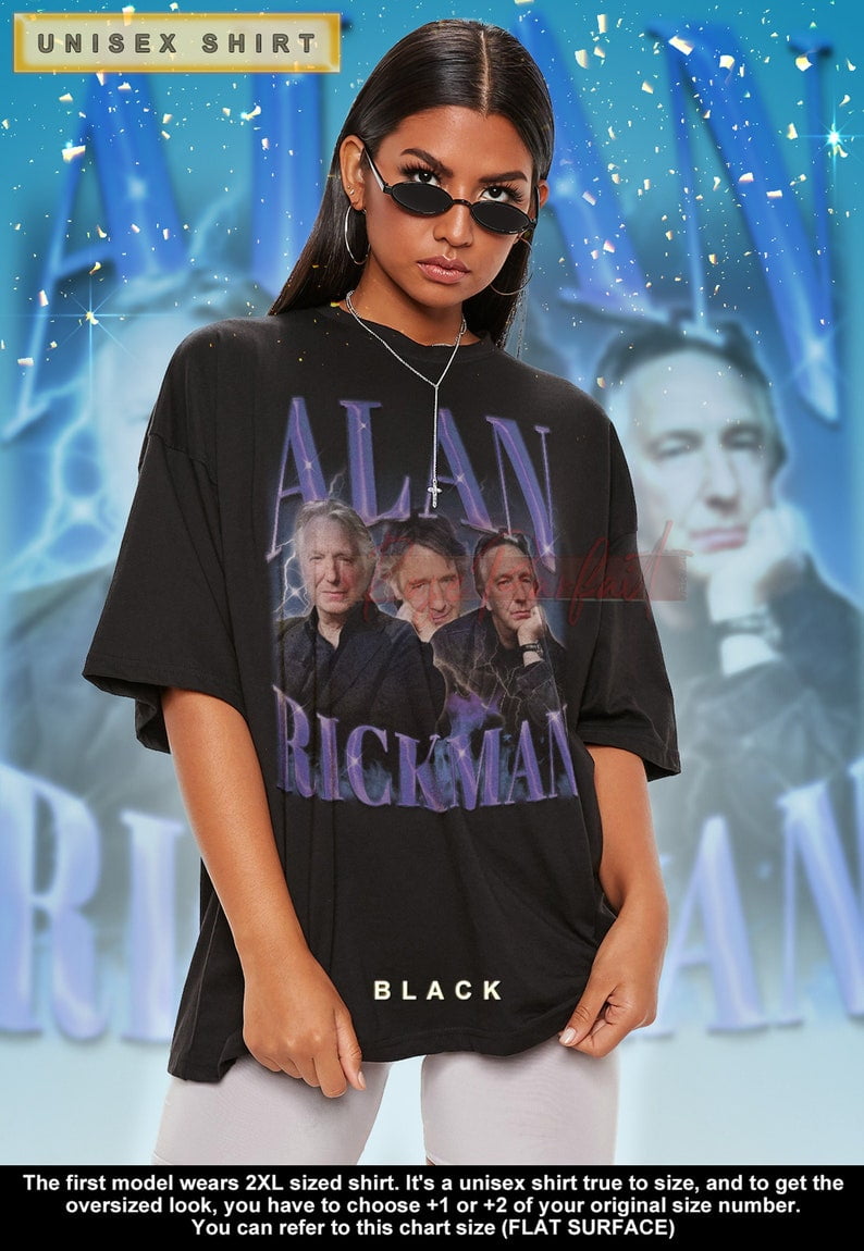 ALAN RICKMAN Retro T-shirt - Alan Rickman Homage Tees, Alan Rickman ...