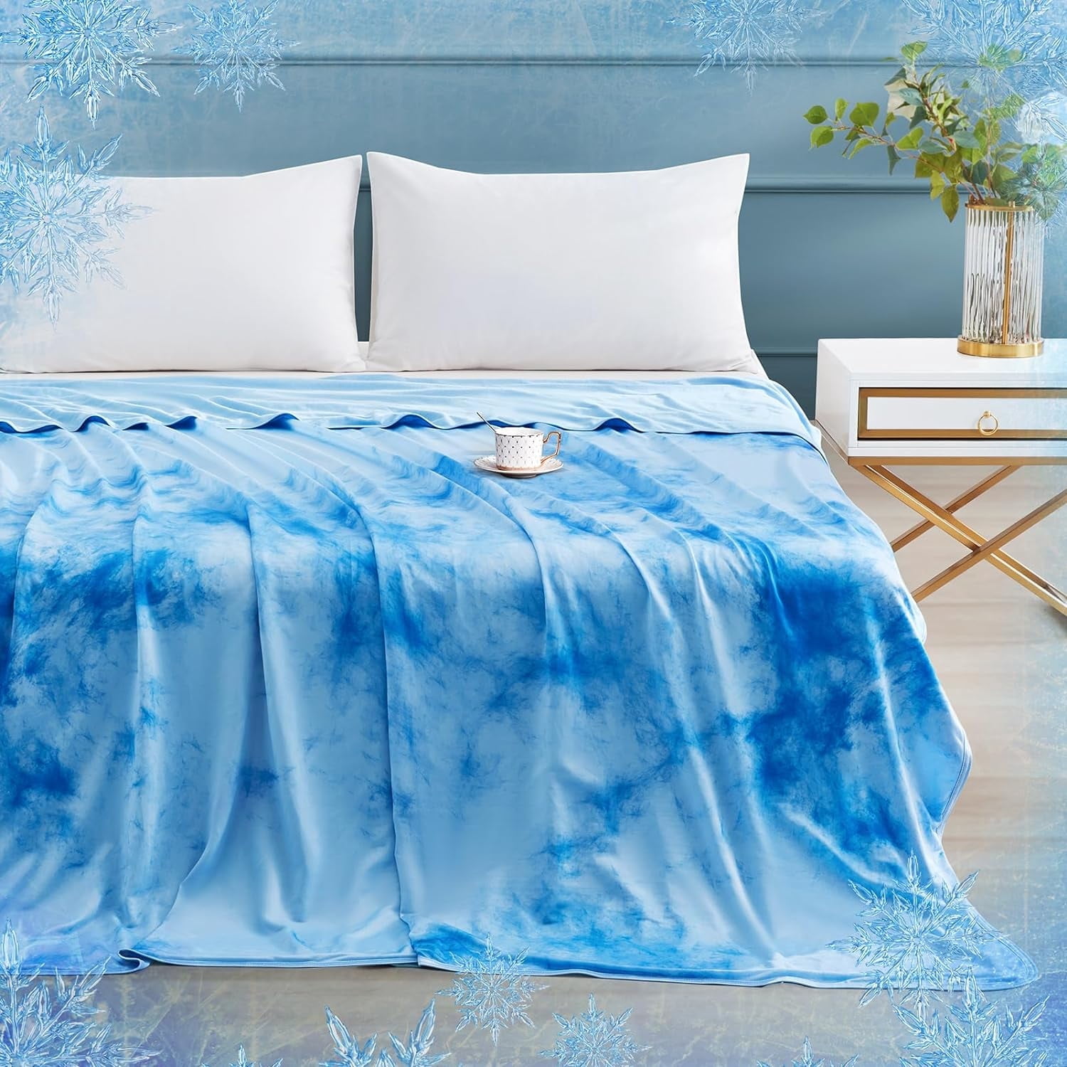 ALANDA Cooling Blanket Twin Tie Dye, Double-Sided [Cooling/Cotton] Soft ...