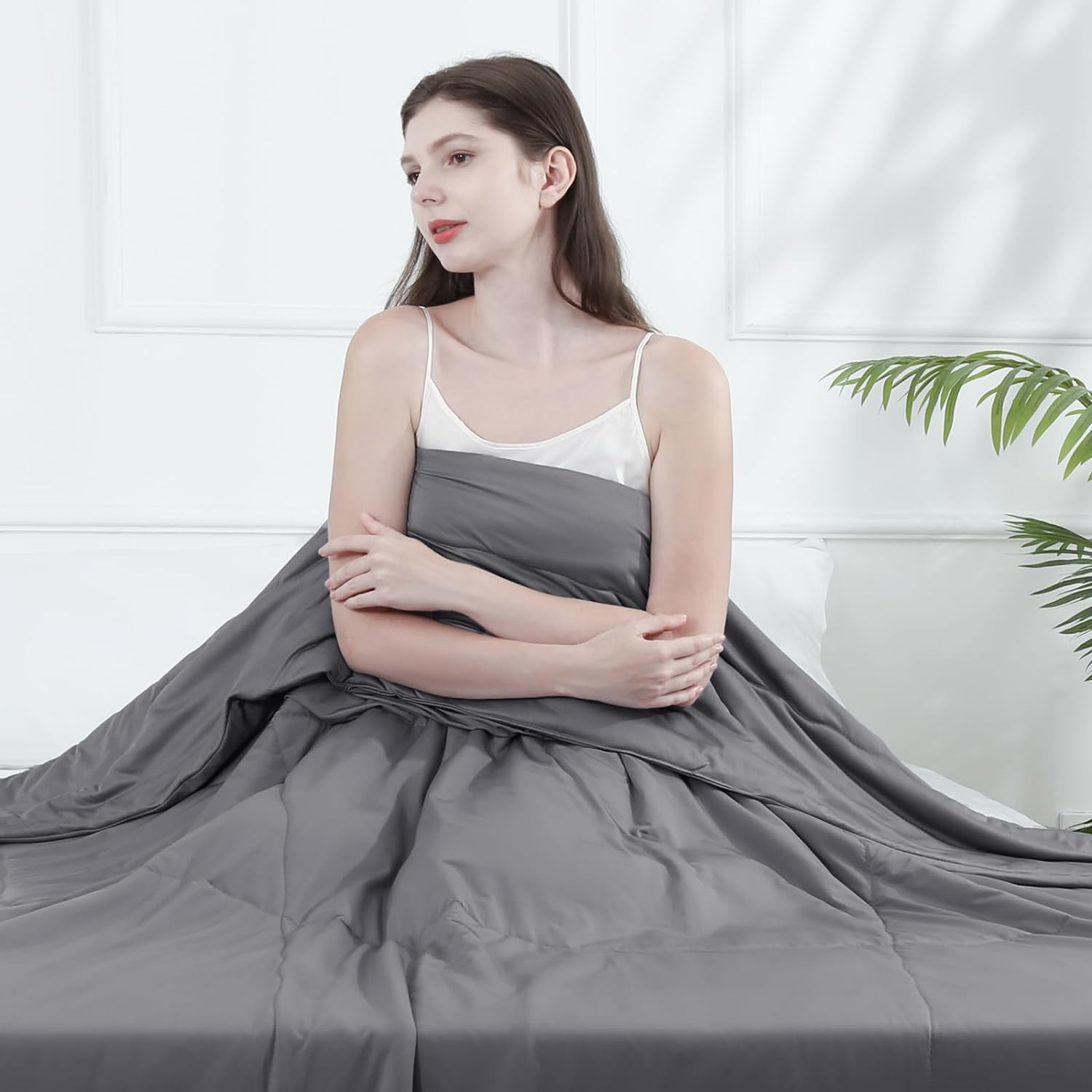 ALANDA Breathable Twin Size Cooling Comforter, Arc-Chill Tech Fabric ...