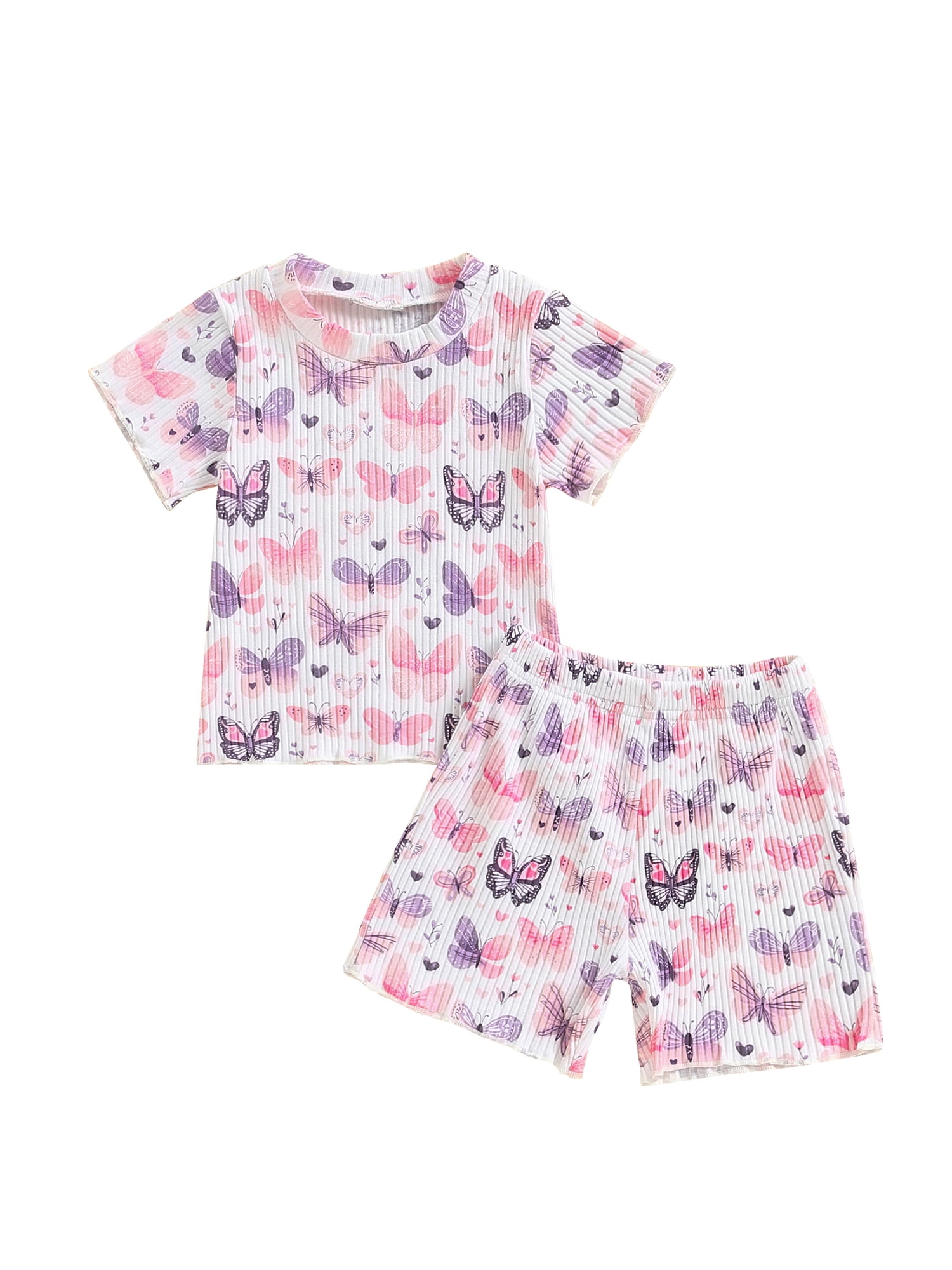 ALASELEGANTES Kids Toddler Baby Girl Summer Short Clothes Outfits,6 12 ...