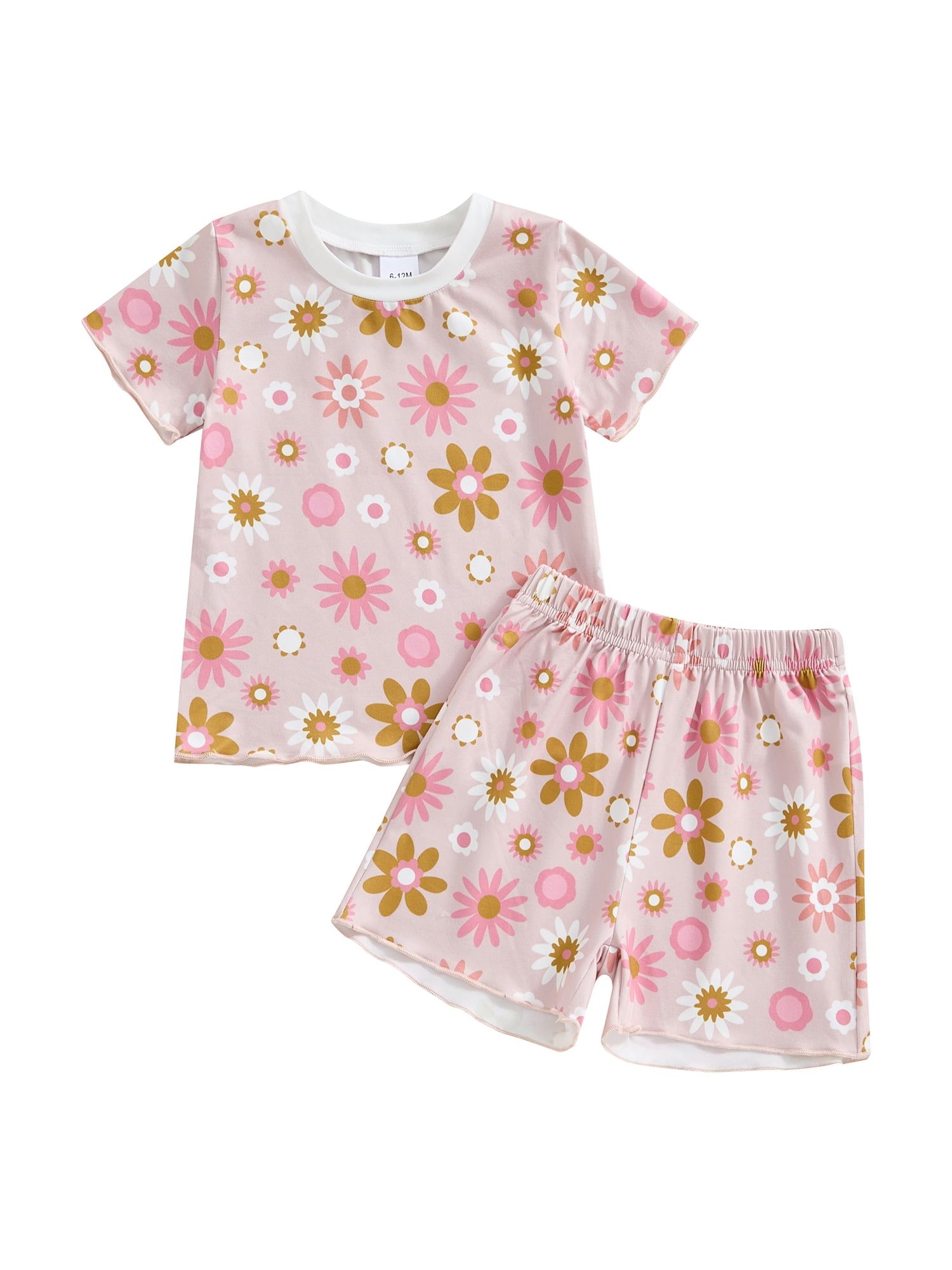 ALASELEGANTES Kids Toddler Girl Summer Short Clothes Outfits, 6 12 18 ...