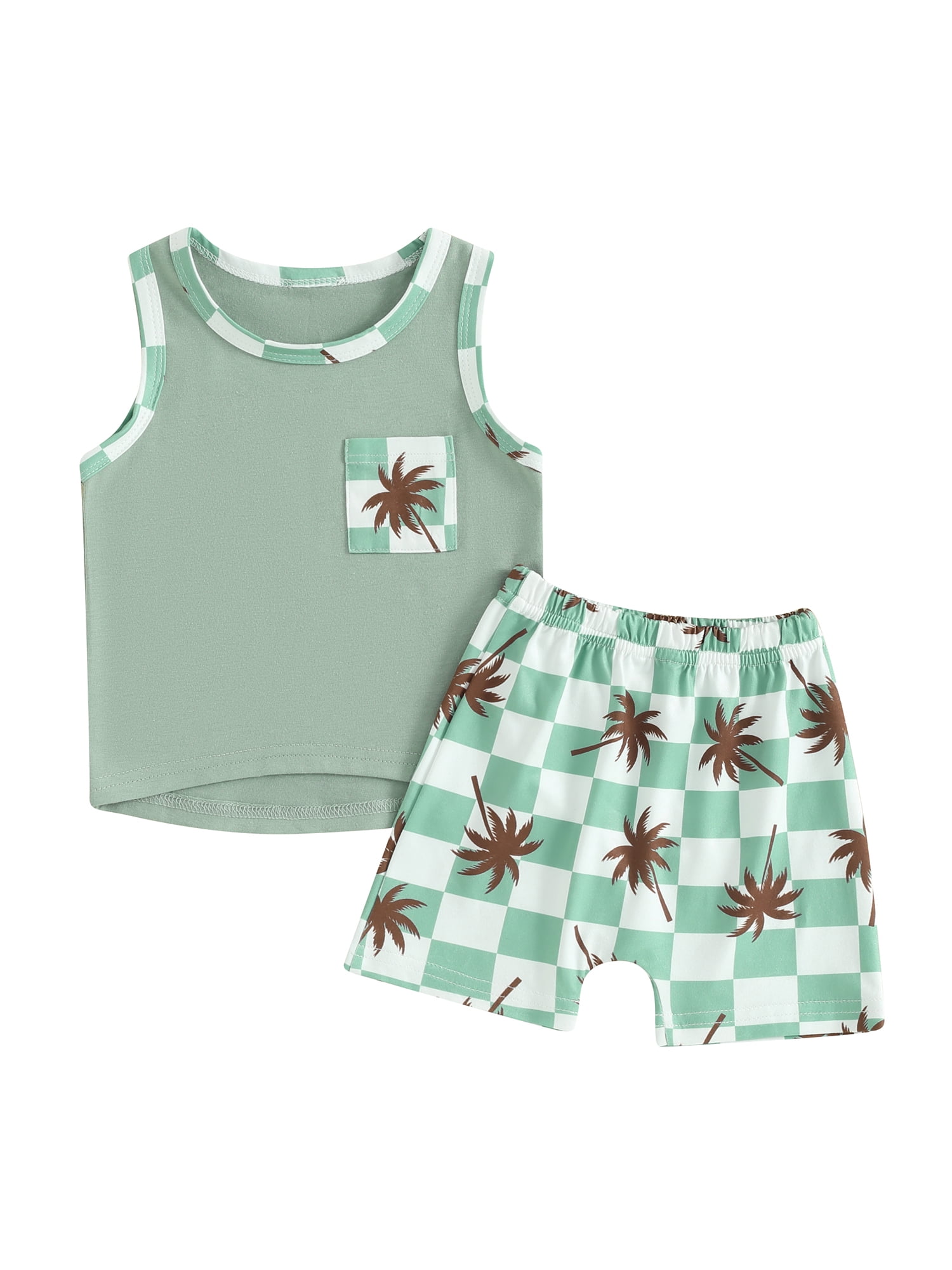 ALASELEGANTES Toddler Baby Boy Summer 2 Pieces Clothes Outfits ,0 6 12 ...