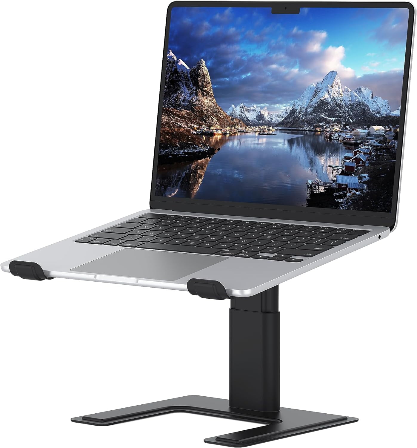 ALASHI Laptop Stand for Desk, Computer Stand Adjustable Height ...