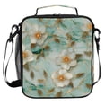 ALAZA 3d Flower on Marble Lunch Box Insulated Cooler Lunch Bag with ...
