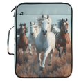ALAZA 3d Horses Running Pattern Expanding Accordion File Folder 3 Ring ...