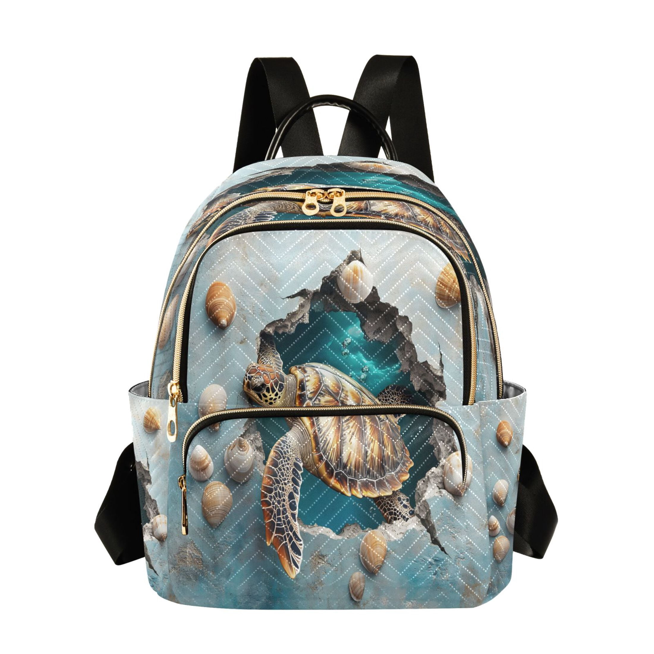 ALAZA 3d Sea Turtle Womens Travel Laptop Backpack Large Daypack Ladies ...