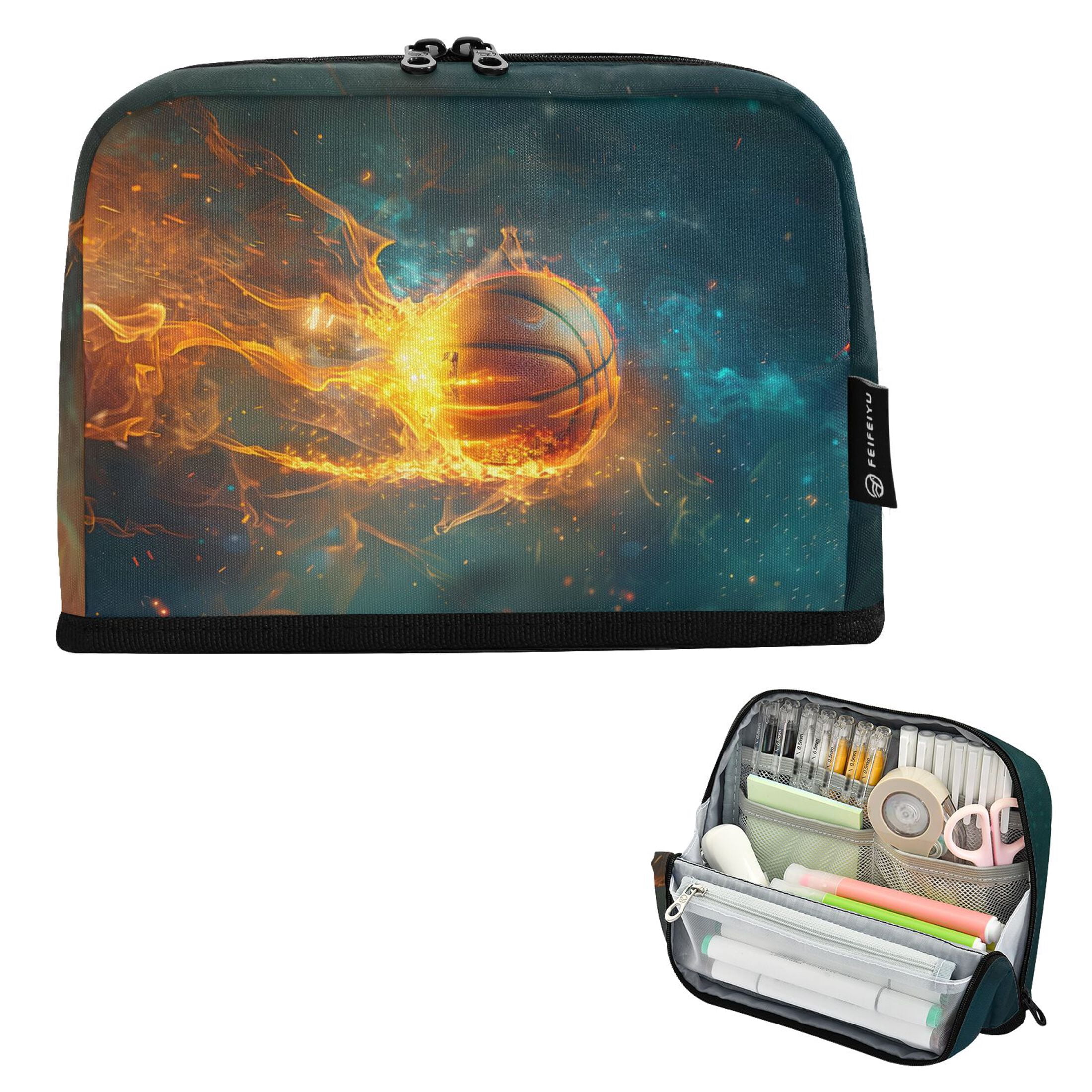 ALAZA A Basketball Flight Pencil Case Pen Pouch Bag Large Capacity ...
