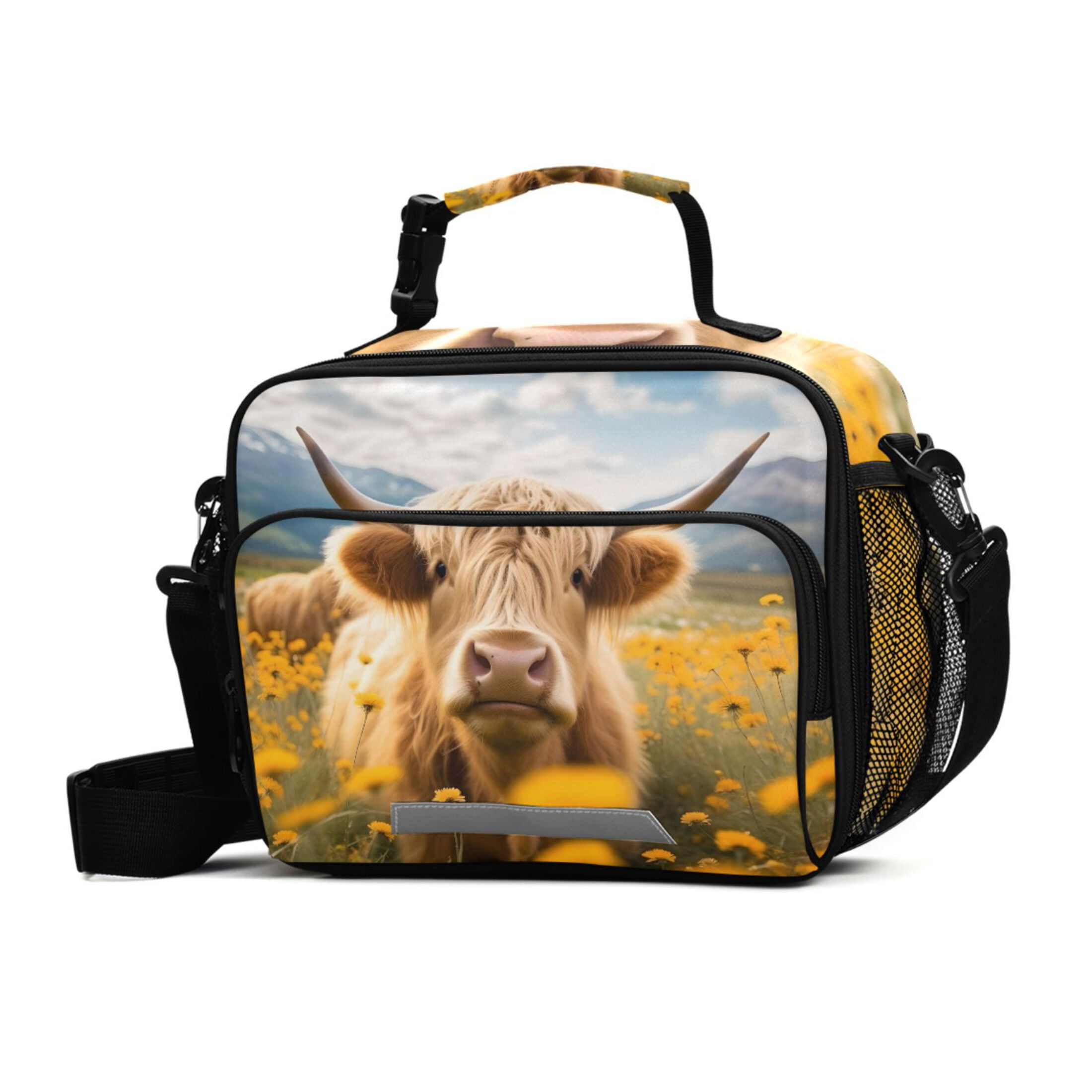 ALAZA A Highland Cattle Lunch Box Insulated Cooler Bag Reusable Tote ...