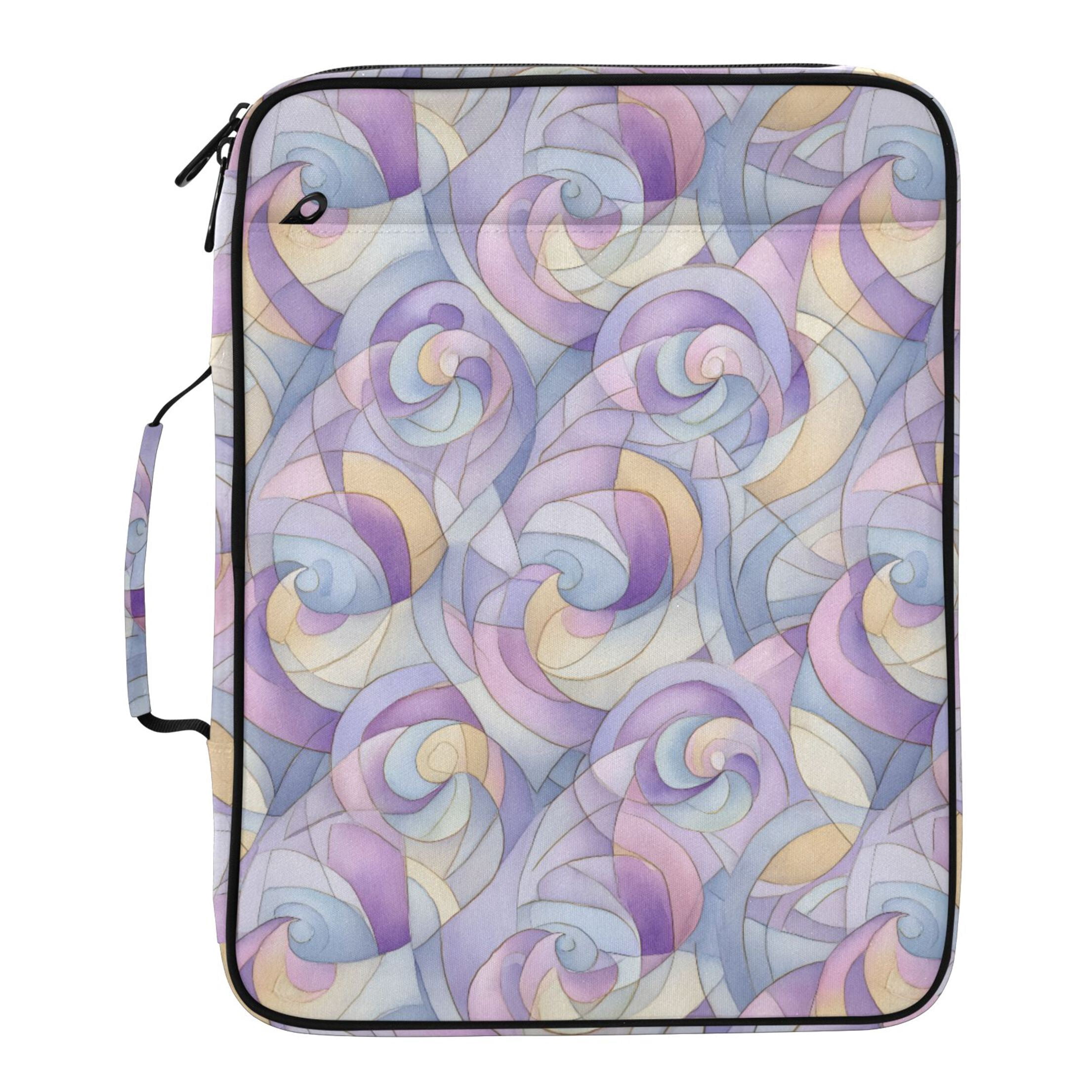 ALAZA Abstract Art Roses Pattern Expanding Accordion File Folder 3 Ring ...