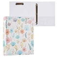 ALAZA Abstract Flower Hardcover 3 Ring Binder 1.5" D-Rings with ...