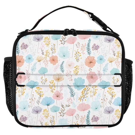 ALAZA Abstract Flower Insulated Lunch Box Lunch Bag Cooler Tote with ...