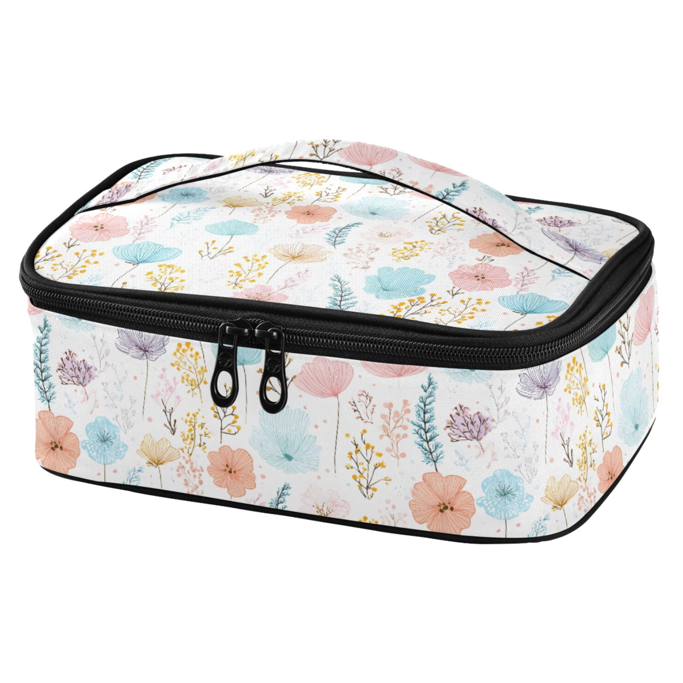 ALAZA Abstract Flower Lunch Box Insulated Cooler Tote Bag Reusable ...